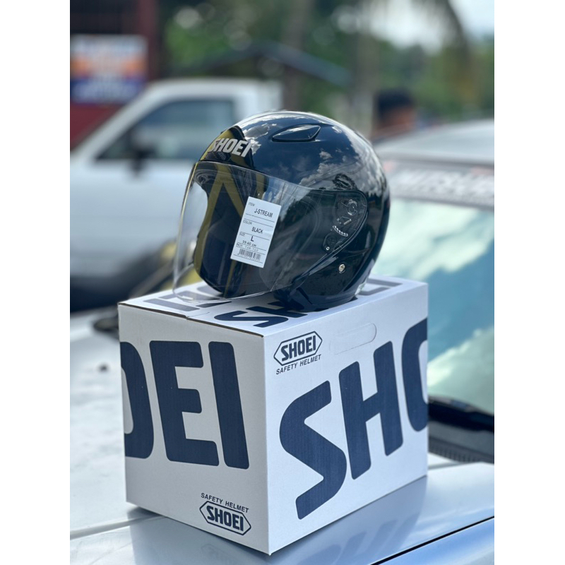 HELMET SHOEI JSTREAM HITAM PREMIUM | Shopee Malaysia
