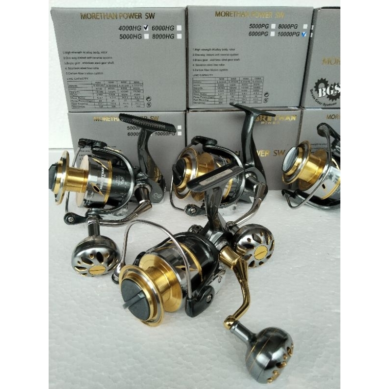 G-TECH MORETHAN POWER SW SALWATER FISHING REEL | Shopee Malaysia