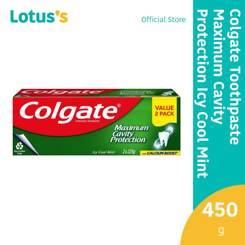 Colgate Maximum Cavity Protection Icy Cool Mint Anticavity Toothpaste ...
