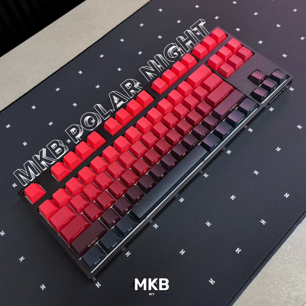 MKB DK87 Full Build Tri-Mode TKL RGB Custom Mechanical Keyboard - Polar ...