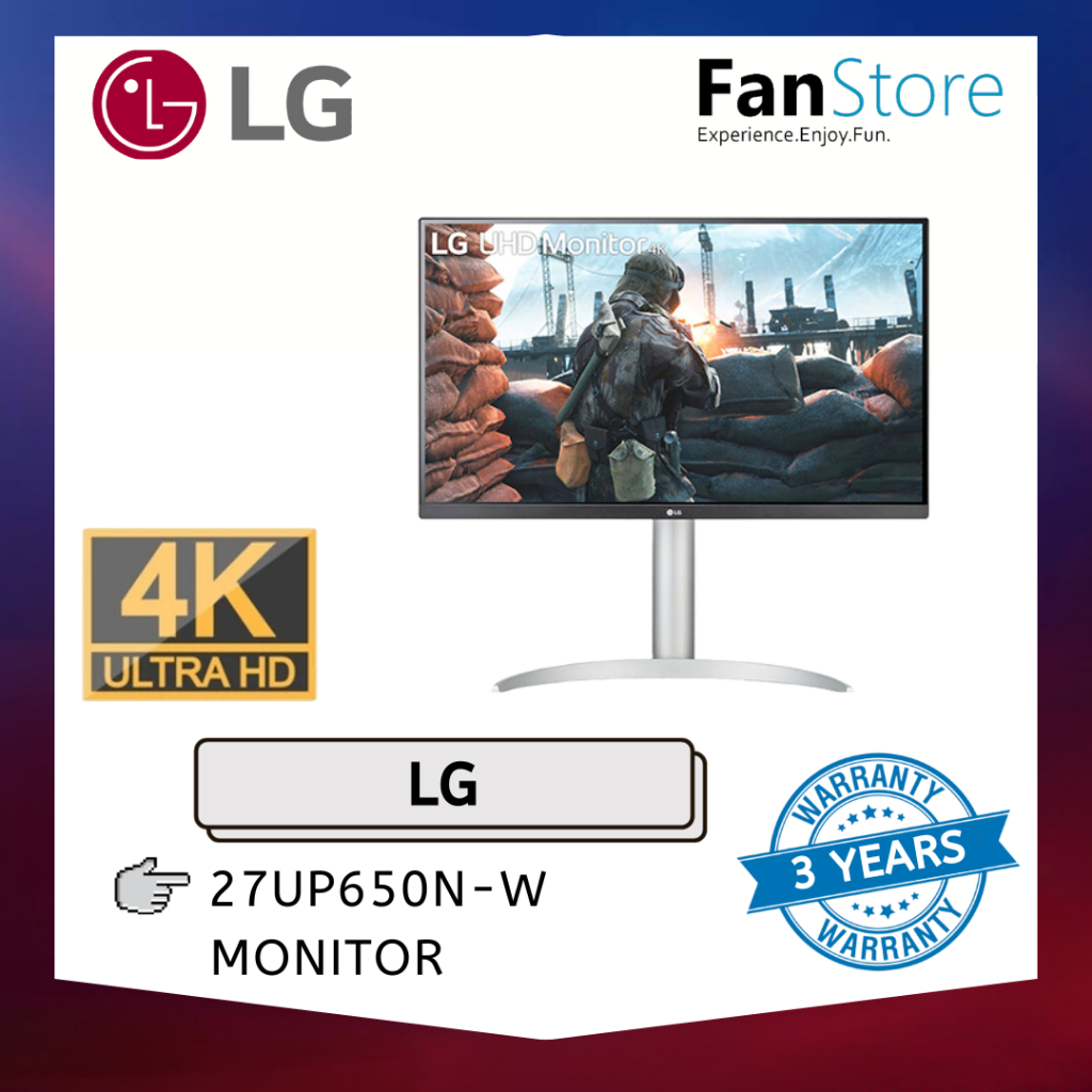 FANSTORE LG 27” Ultrafine 27UP650N-W IPS 3840 x 2160 (4K UHD) 60Hz Monitor | Shopee Malaysia