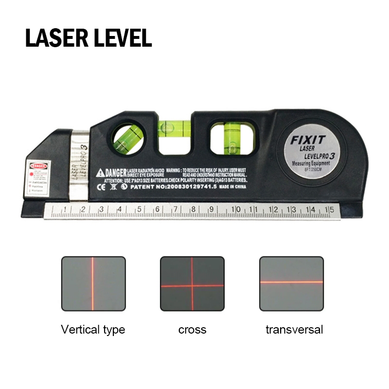4 IN 1 Fixta Level Pro 3 Laser Level Multifunctional Measurement Tools ...