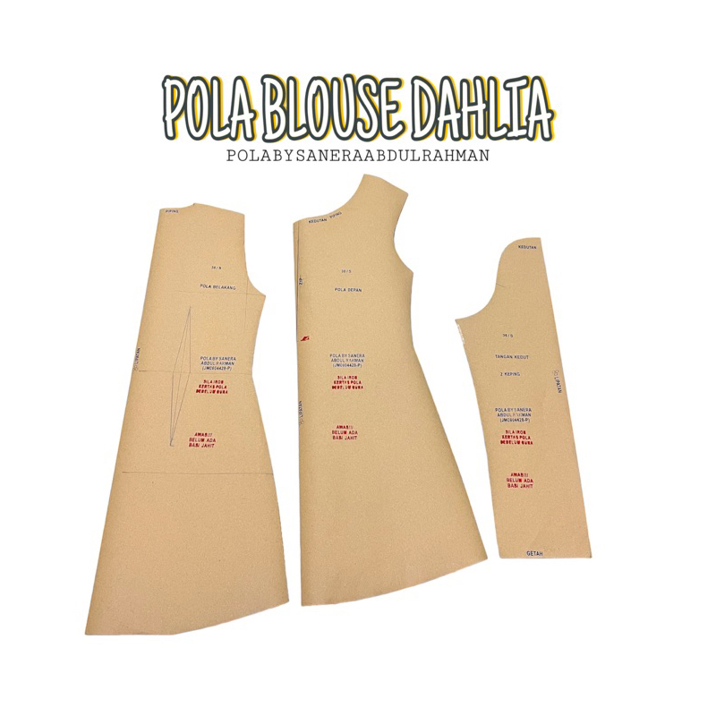 POLA BLOUSE DAHLIA ( LEHER CERUT ) | Shopee Malaysia