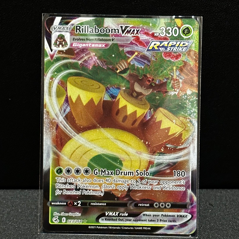 Pokemon Card Ptcg 023/264 Rillaboom Vmax | Shopee Malaysia