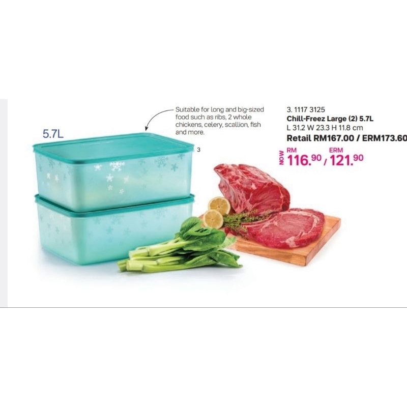 Tupperware Chill Freeze Large 5.7L | Shopee Malaysia
