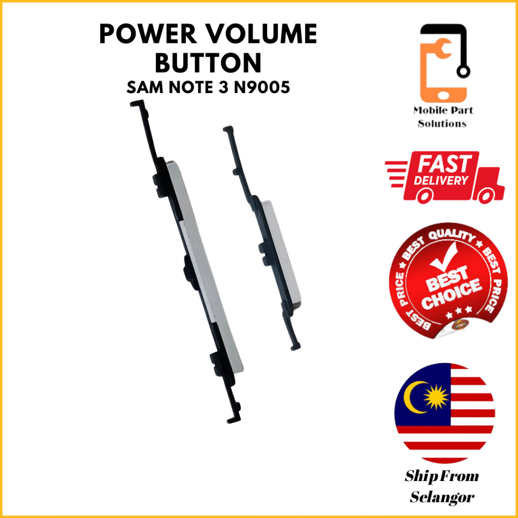 [MPS] FOR SAM NOTE 3（N9005）POWER+VOLUME BUTTON REPLACEMENT | Shopee ...