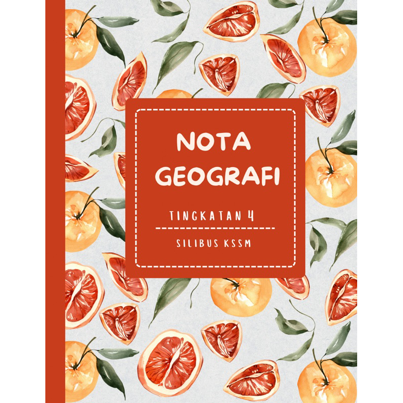 [ Soft Copy/ PDF ] Nota Ringkas, Padat Geografi Tingkatan 4 (Bab 1-15 ...