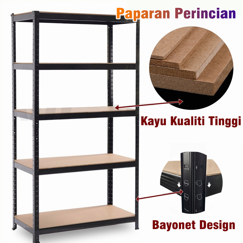 💖32 Size Rack Boltless Rack Shelf Storage Home Kitchen Store Rack ...