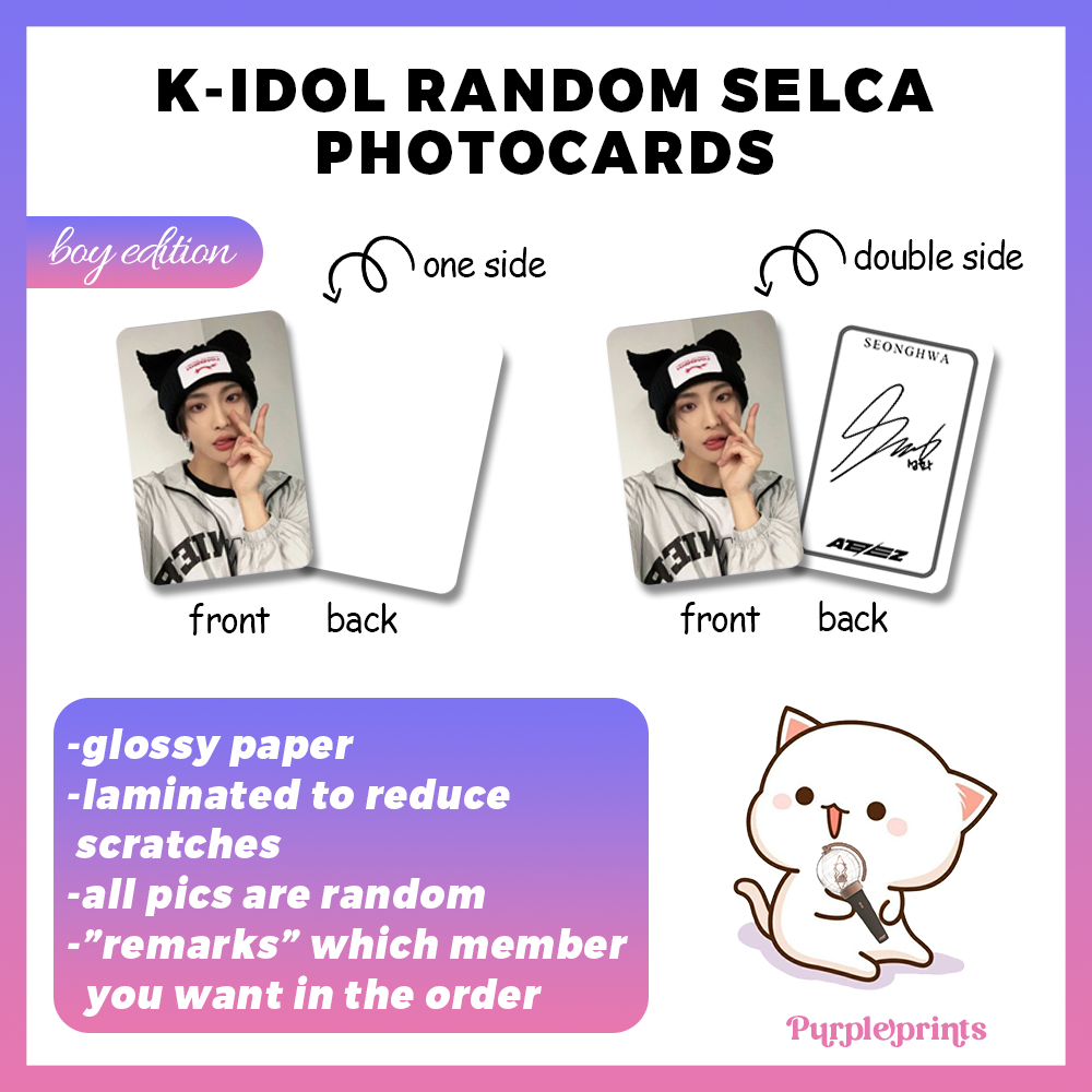 KPOP BOY GROUP RANDOM SELCAS / SELFIES UNOFFICIAL FANMADE PHOTOCARDS ...