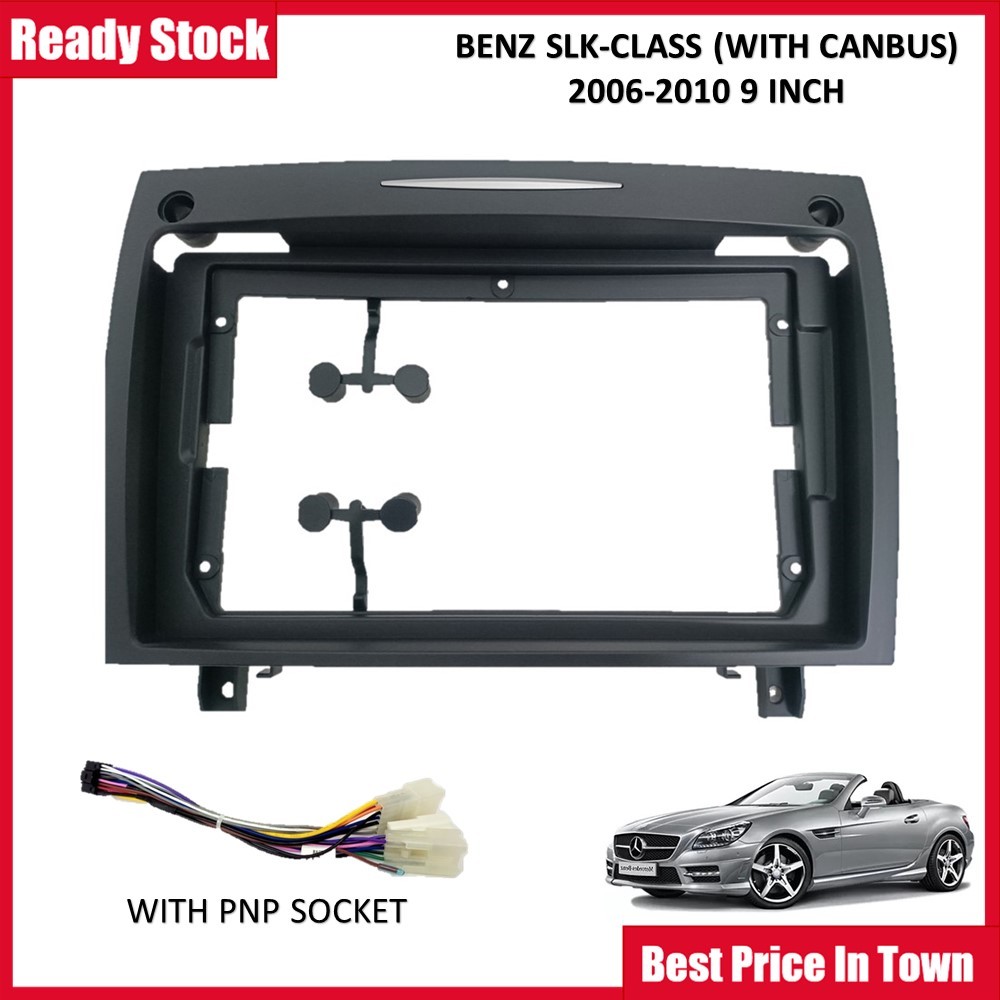 Android Player Casing BENZ SLK-CLASS -9''-2006-2010-BLACK(WITH CANBUS ...