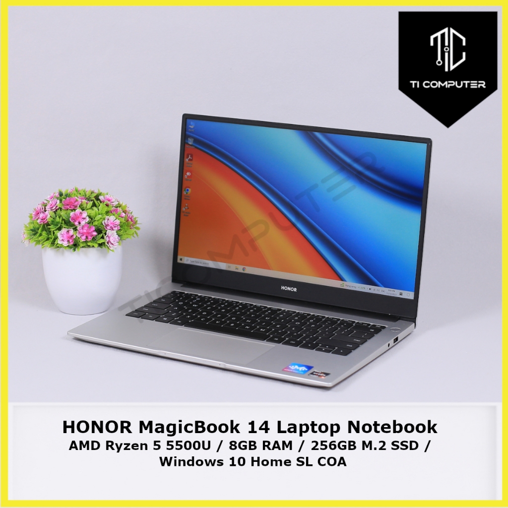 HONOR MagicBook 14 AMD Ryzen 5 5500U 8GB RAM 256GB M.2 SSD Laptop ...