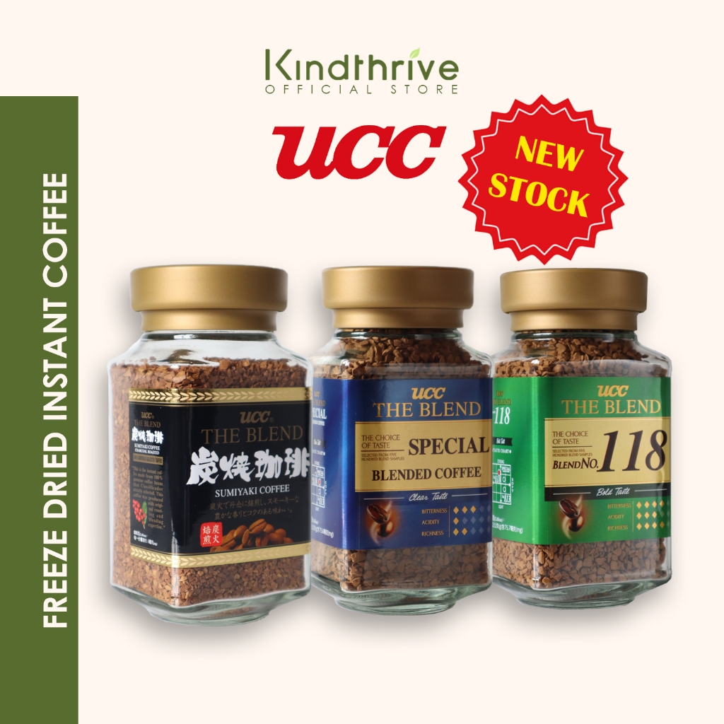 UCC Freeze Dried Instant Coffee [118/Clear Taste/ Sumiyaki] 90g/100g | Shopee Malaysia