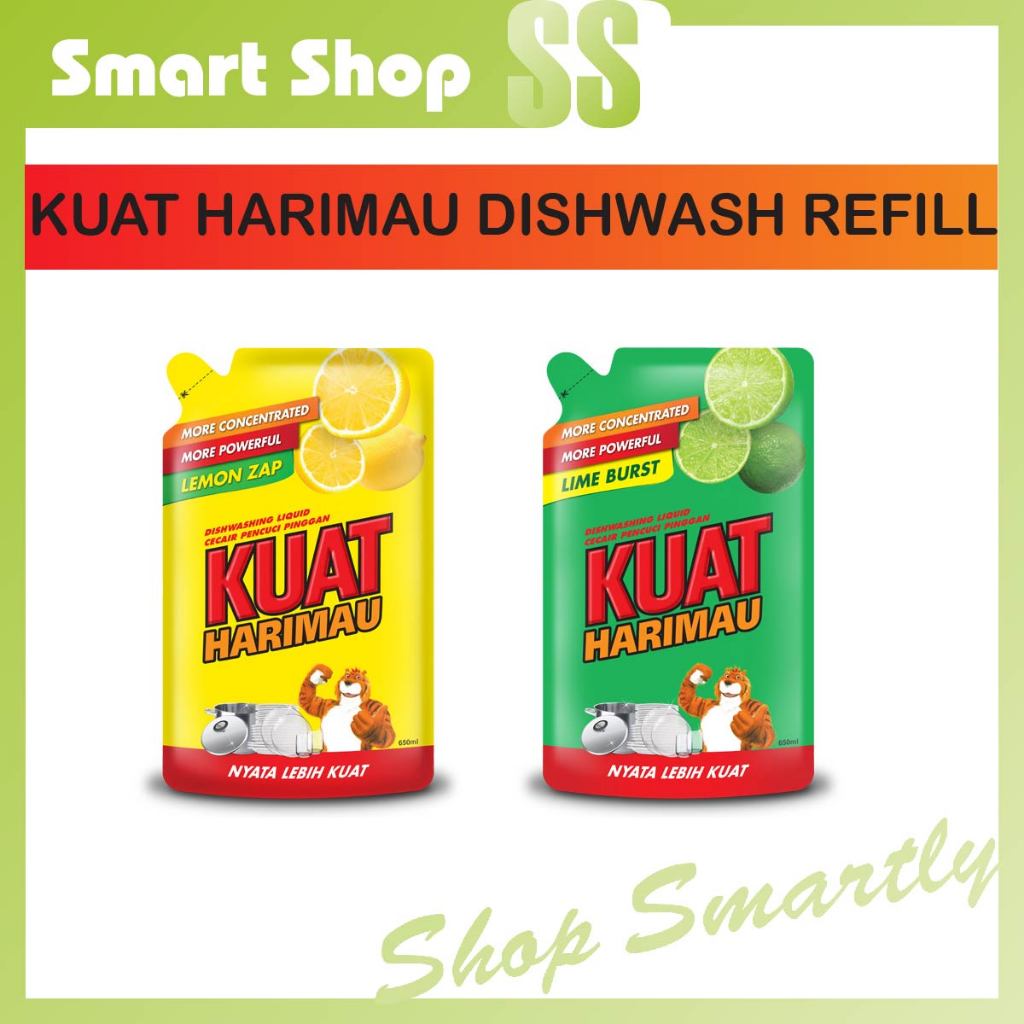 KUAT HARIMAU DISH WASH LIQUID REFILL PACK 650ML | Shopee Malaysia
