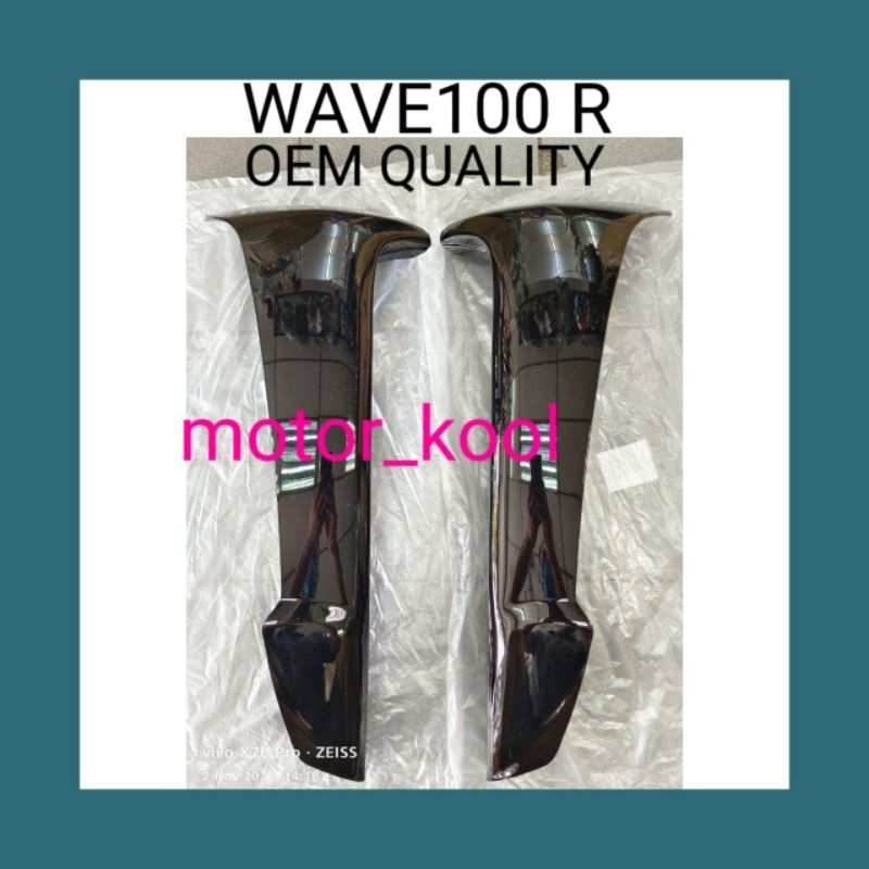WAVE100 R WAVE100R LEGSHIELD LEG SHIELD KEPAK SAYAP (BLACK) WAVE 100 R ...