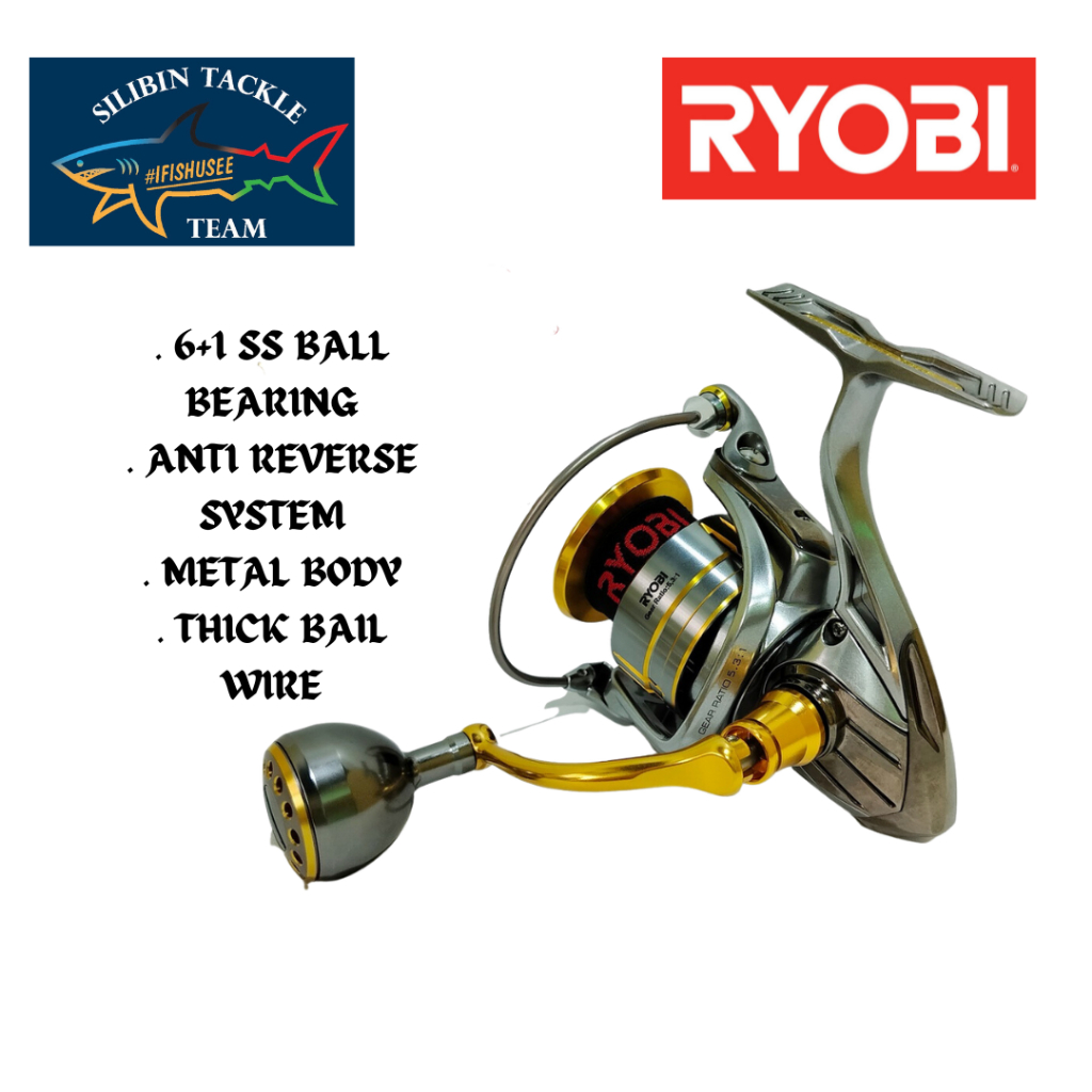 RYOBI VERTIGO SW NEW SPINNING FISHING REEL 🔥 | Shopee Malaysia