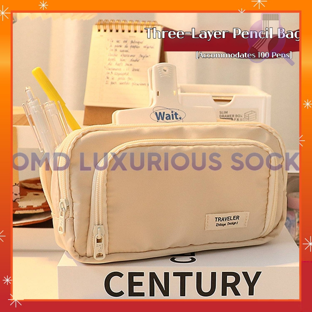 Pencil Case Large Capacity Pencil Box 铅笔盒 Pensil Case Aesthetic Korean ...
