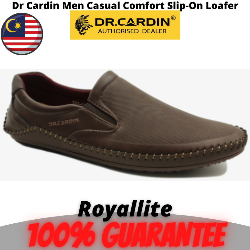 Dr Cardin Men Jetaire Faux Leather Casual Comfort Loafer Mocassin Slip ...