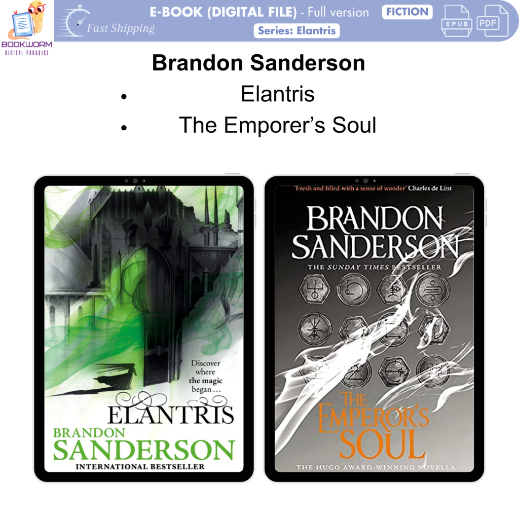 Brandon Sanderson Elantris | Infinity Blade | Legion | Shopee Malaysia