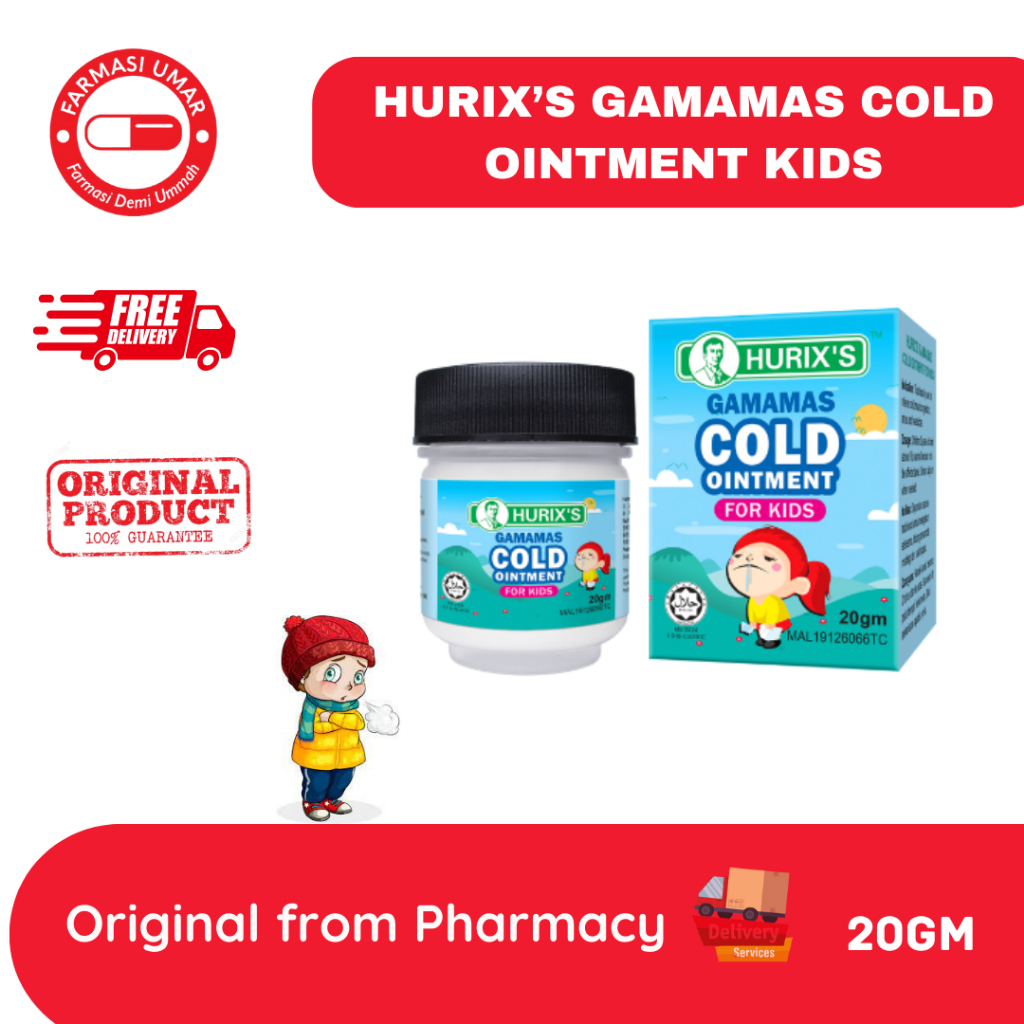 HURIX'S Gamamas Cold Ointment (for Kids) | Shopee Malaysia