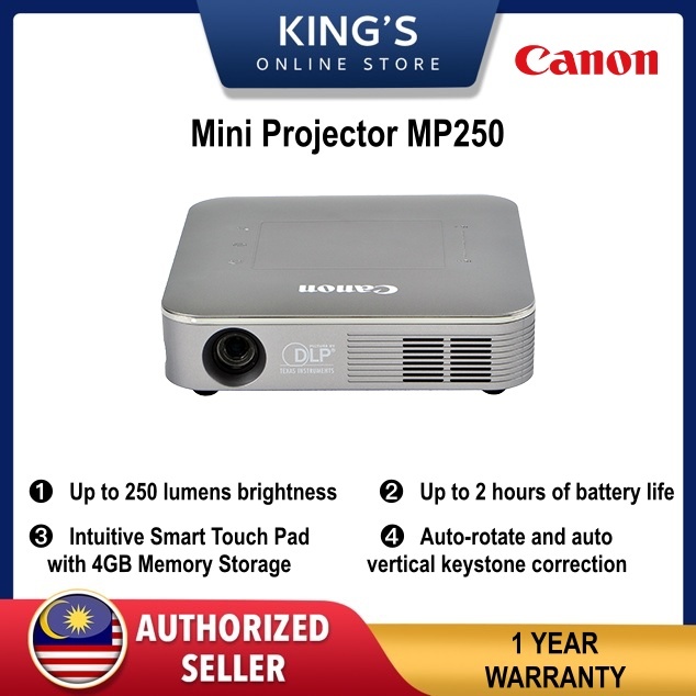 CANON MP250 PROJECTOR MP250 Portable Mini Projector. LIKE EPSON EB-E10 ...