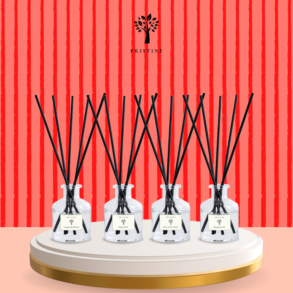 Pristine Reed Diffuser 4 Pack Bundle | Signature | Essential Oil ...