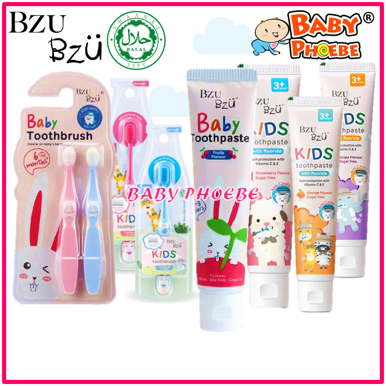 BZU BZU Kids Baby Toothpaste / Ultra Soft Kids Toothbrush Oral Care ...
