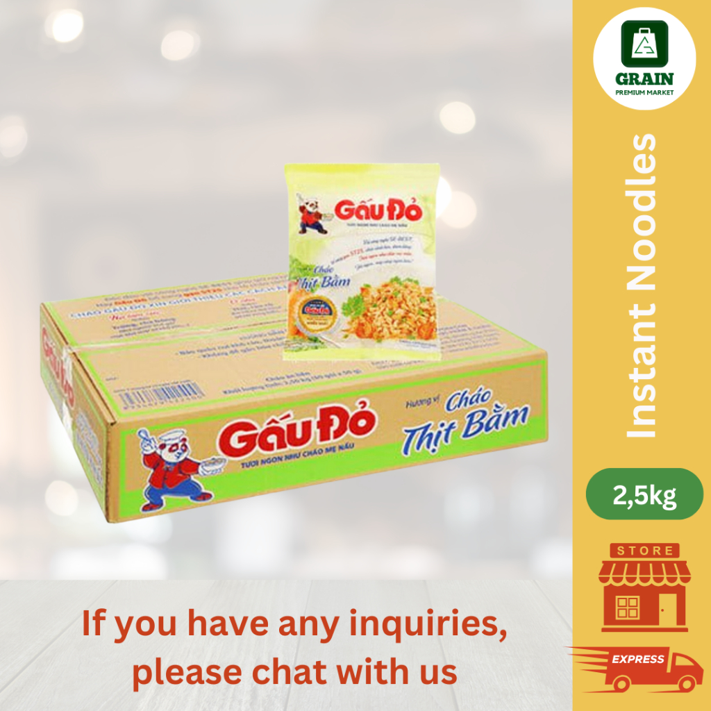 Gau Do Porridge Minced Pork 50 pack x 50g - Thùng Chao Gau Do Thit Bam ...