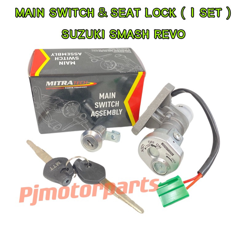 SUZUKI SMASH REVO ( 1 SET ) IGNITION MAIN SWITCH ASSY & SEAT LOCK ...