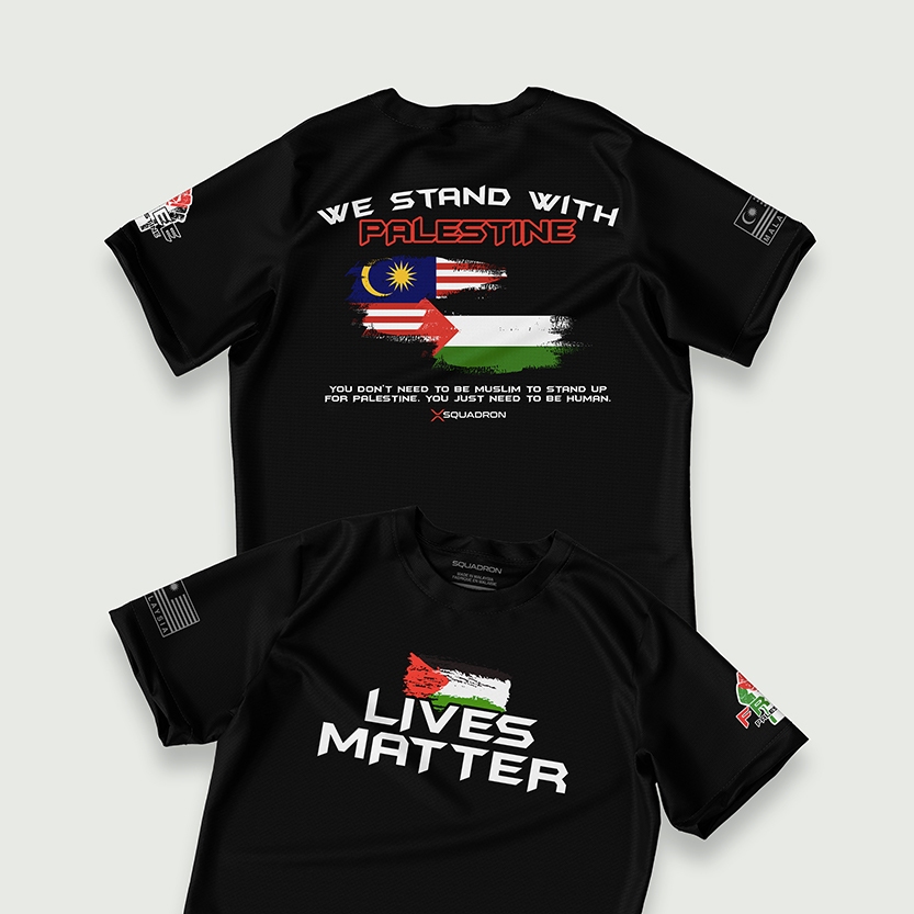 BLACK Inner Loreng We Stand With Palestineee Edition | Shopee Malaysia