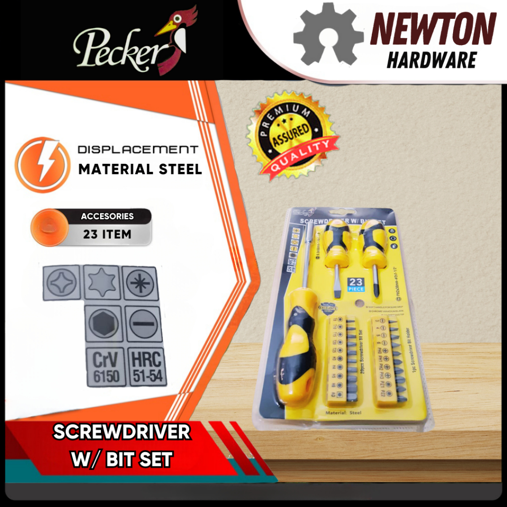 ORIGINAL PECKER 23 PCS SET SCREWDRIVER BIT SET | Shopee Malaysia