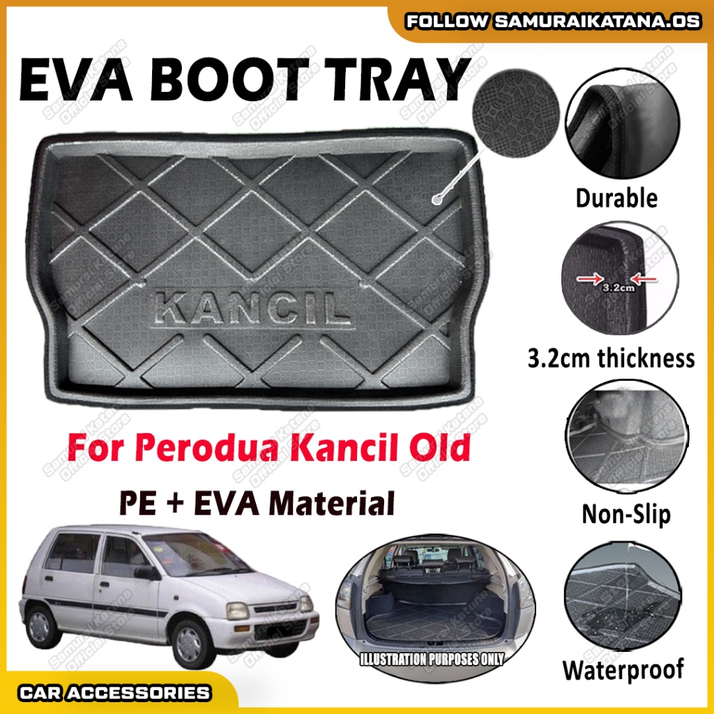 🔥 For Perodua Kancil Old EVA Copolymer Car Boot Tray Trunk Tray Luggage ...