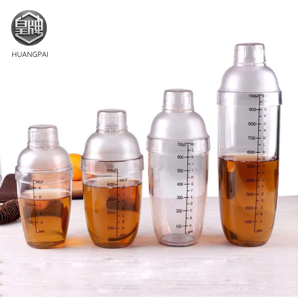 PC Cocktail Shaker-Anti-leakage -Transparent PC Cocktail Drink Shaker -Bubble Tea Shaker 500ml ...