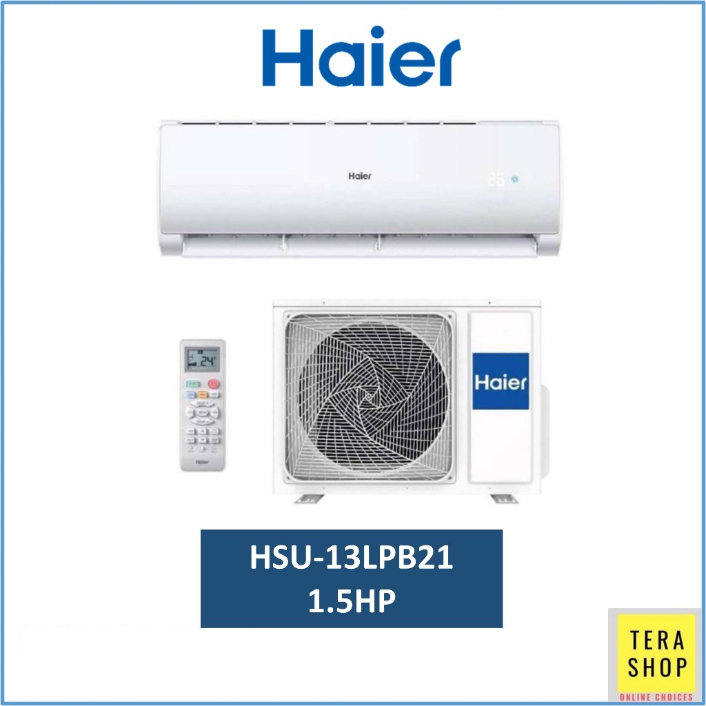 Haier HSU-10LPB23 1HP / HSU-13LPB21 1.5HP R32 Non Inverter Nano Aqua ...