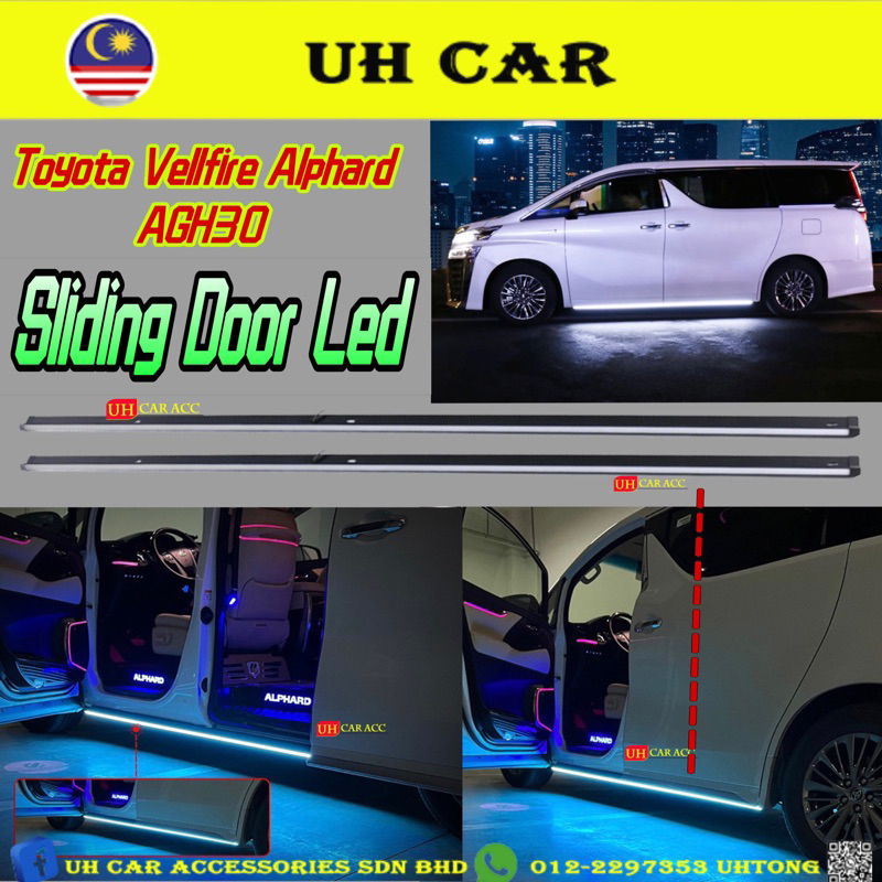 Toyota Vellfire Alphard AGH30 Lexus LM350 2015-2023 Sliding Door Led ...