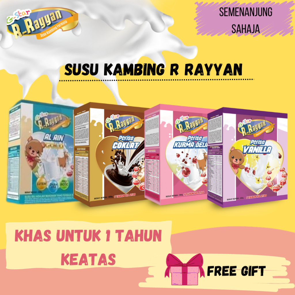 (Semenanjung) [ORIGINAL] Susu Kambing R Rayyan 1 Tahun | Shopee Malaysia
