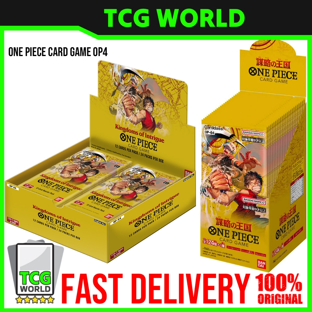 [READY STOCK]Bandai One Piece TCG Card Game OP4 - Kingdoms of Intrigue ...