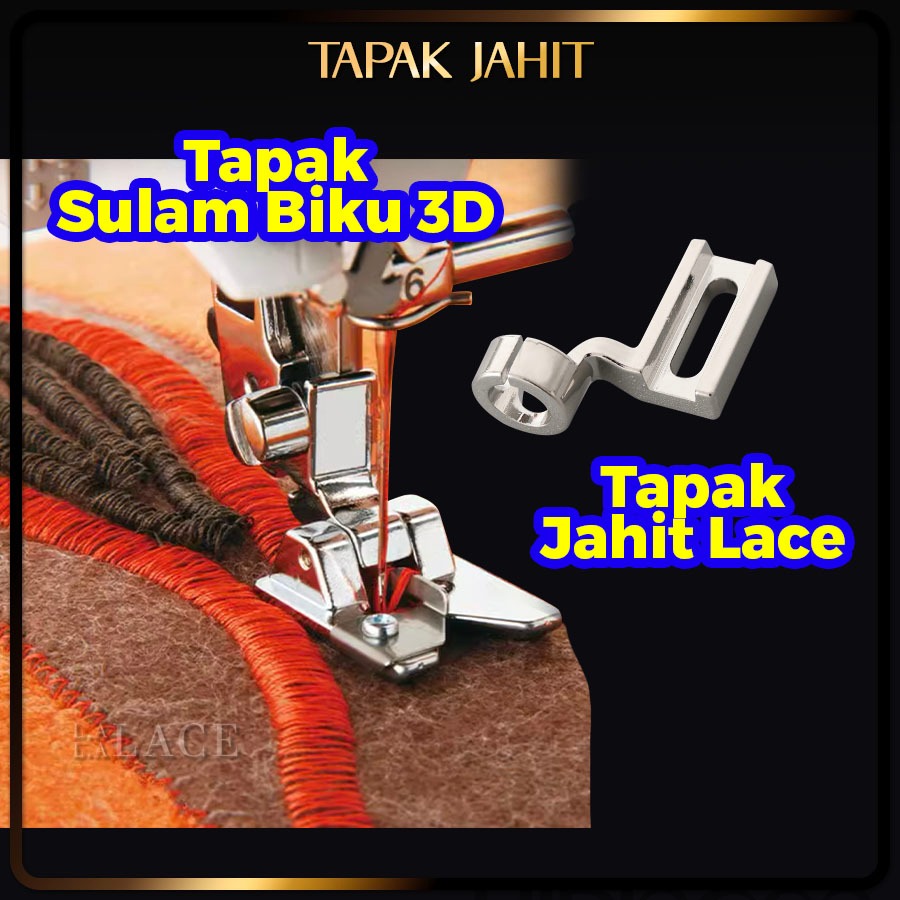 Tapak Sulam Biku / Tapak Sulam Border Lace Tampal Lace untuk Mesin ...
