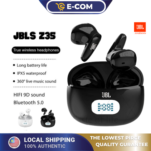 Bluetooth Earphone JBLs TUNE Z35 TWS Wireless Earbuds noise canceling headphone Gaming bass high ...