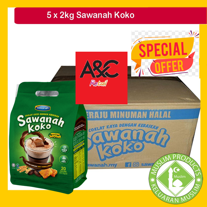 ORIGINAL SAWANAH KOKO 2KGX5 Pek (1 CARTON)(Wholesaler Price) | Shopee Malaysia