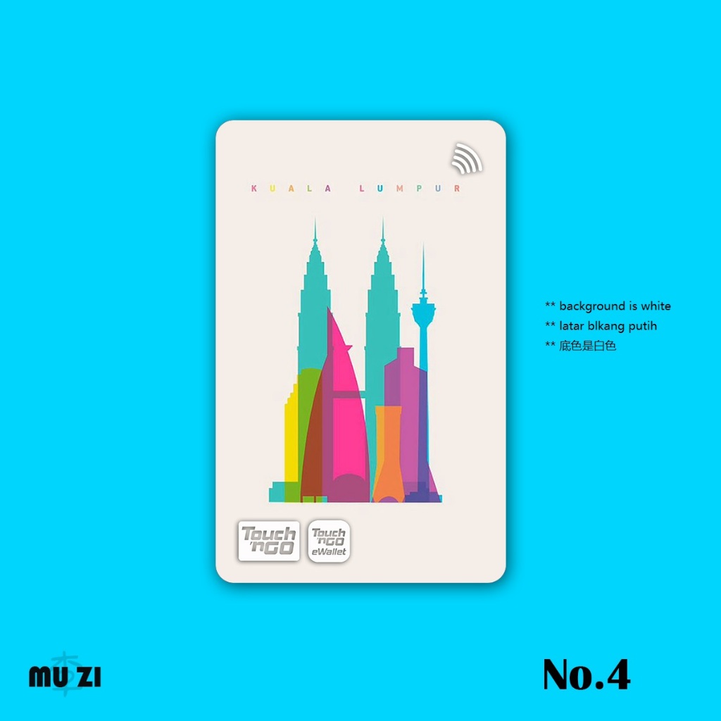 Malaysia KLCC TnG Card STICKER NFC STICKER Waterproof Thick Hard ...