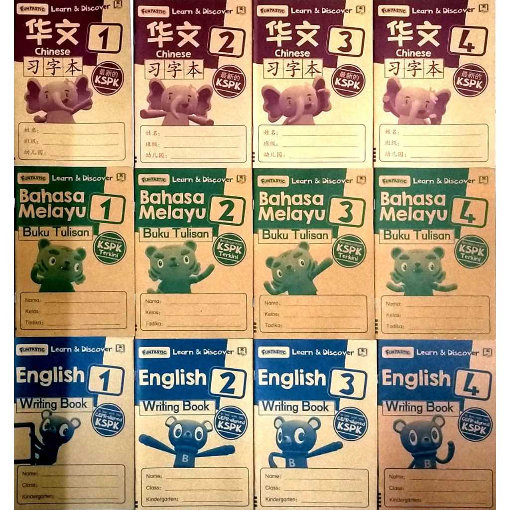 (DAYA)BUKU NURSERY:FUNTASTIC LEARN & DISCOVER BUKU TULISAN/WRITING BOOK ...