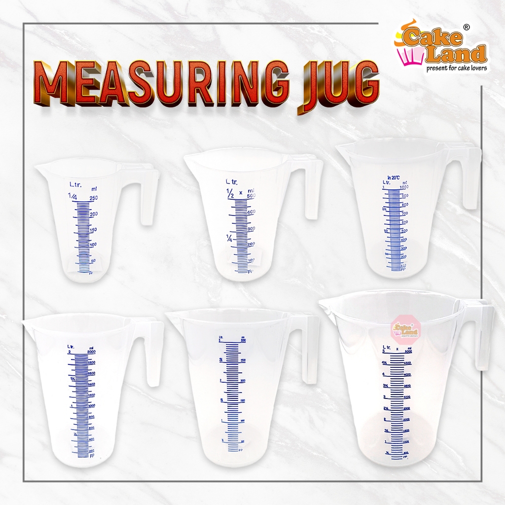 THE BAKER PP Plastic Measuring Jug (250/500/1000/2000/3000/5000ml) | Shopee Malaysia