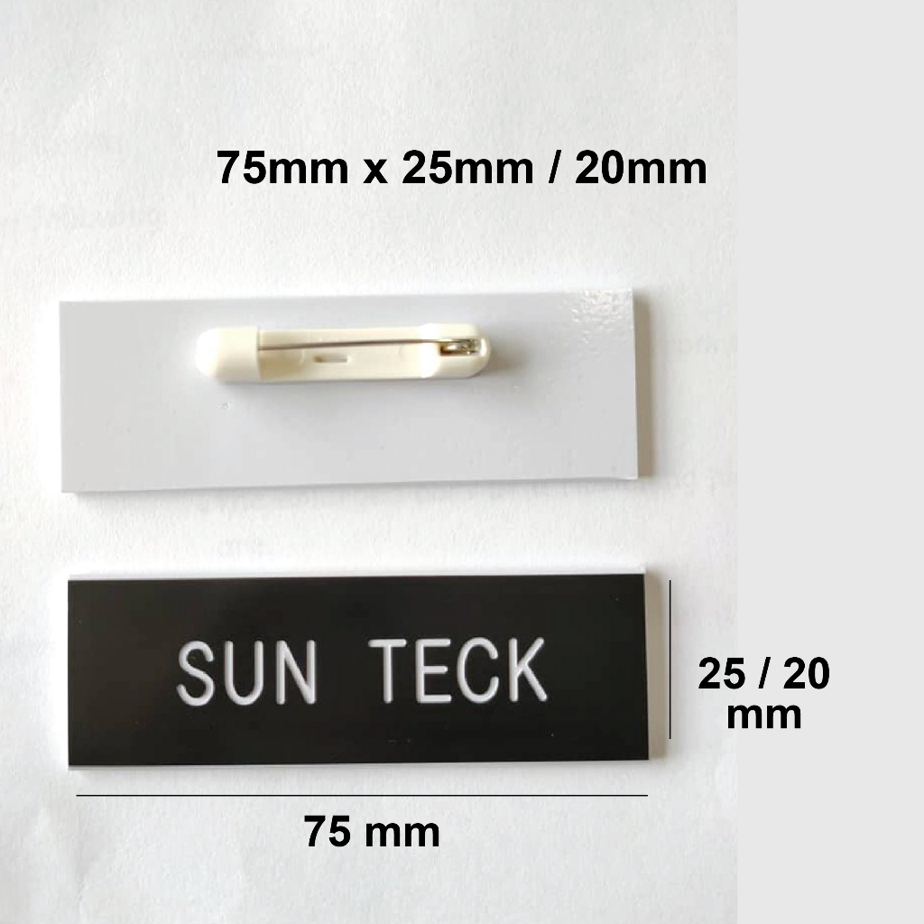 Name Tag PIN & MAGNET Untuk Tag Nama Sekolah Cikgu, Nama Tag Kakitangan ...