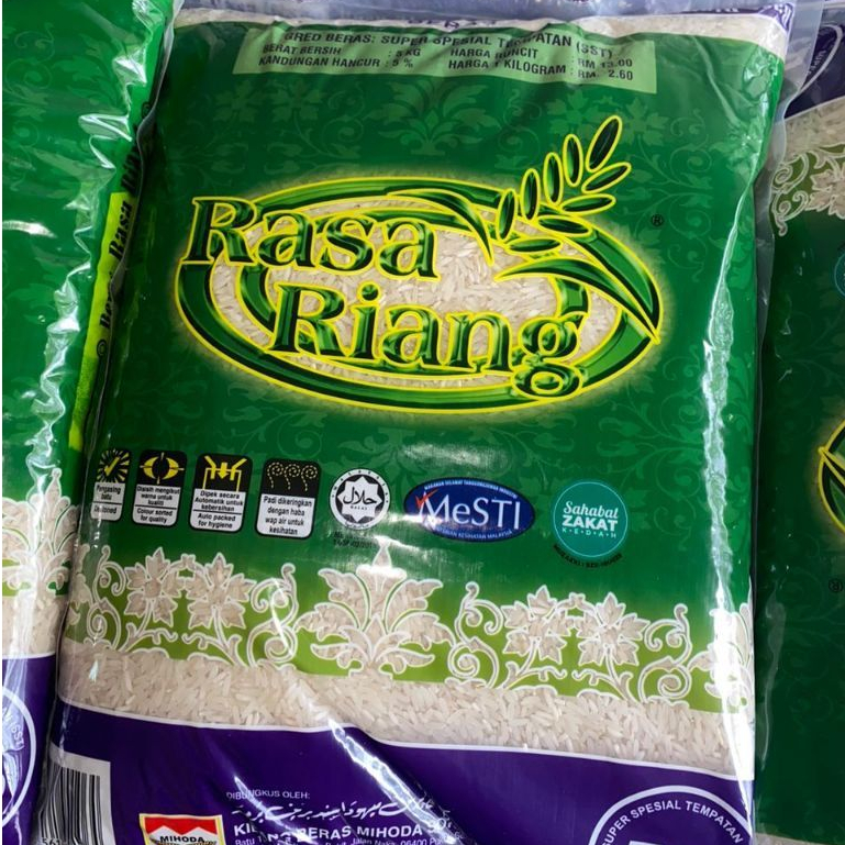 BERAS RASA RIANG PUTIH TEMPATAN 5KG | Shopee Malaysia
