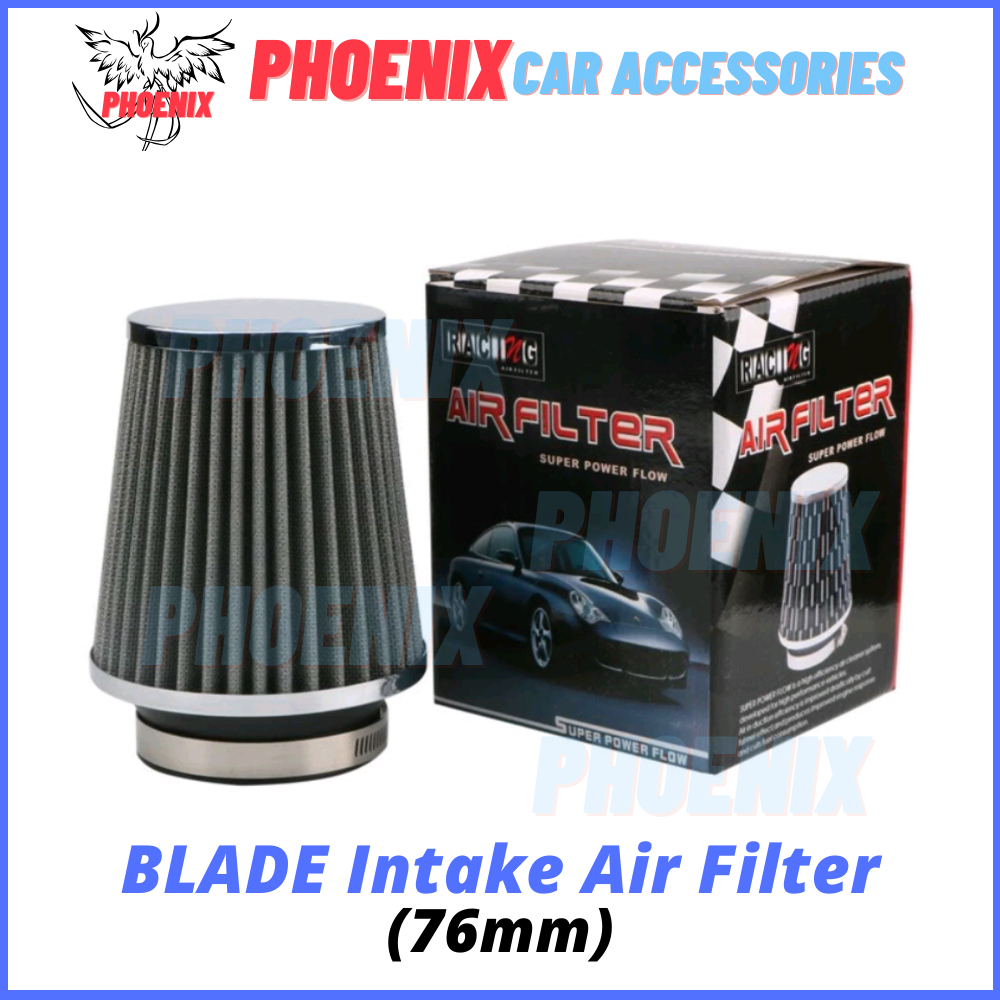 3''/76mm BLADE BIG Air Intake Filter High Flow Racing Power Mushroom ...