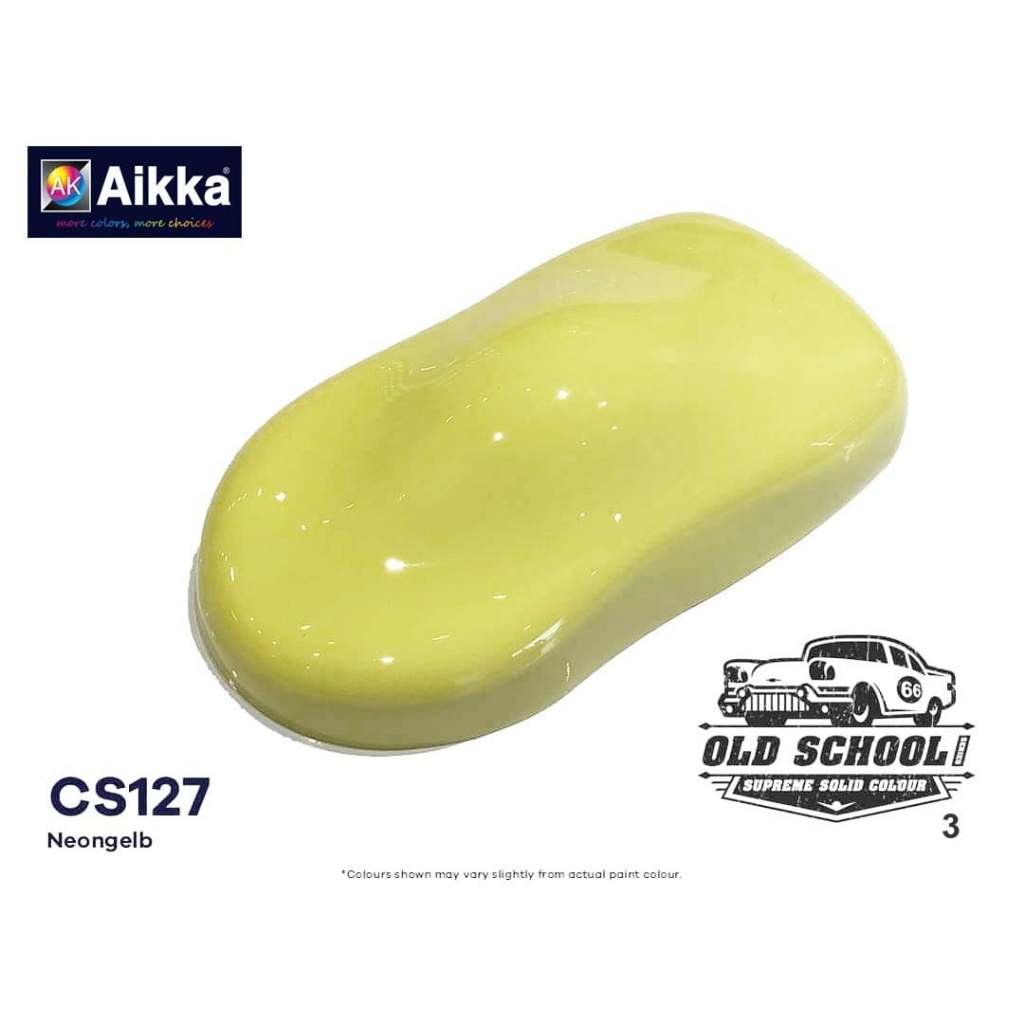 Aikka CS127 Neongelb | Supreme Old School Solid Colour | Spray Kereta/Cat Kereta 2K | 250ml ...
