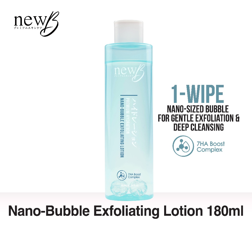 newB Premium Hydration Nano-Bubble Exfoliating Lotion 7 Hyaluronic Acid ...