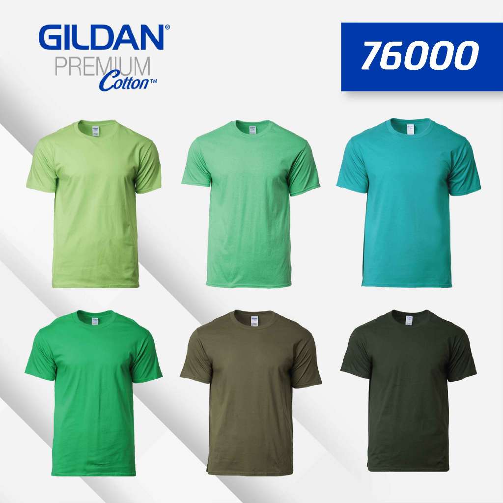 Gildan Premium Cotton 76000-Adult Plain Round Neck Short Sleeve Tshirt ...