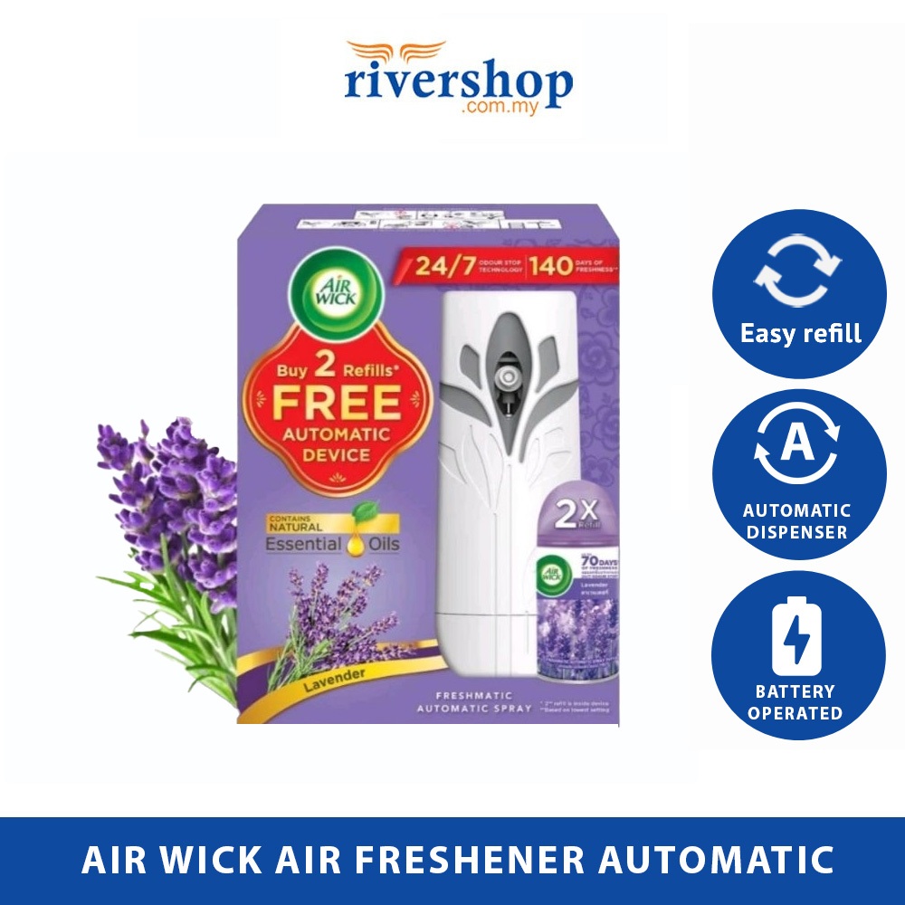Air Wick Dispenser 2 refills (250ml) Free Automatic Device Ready Stock ...
