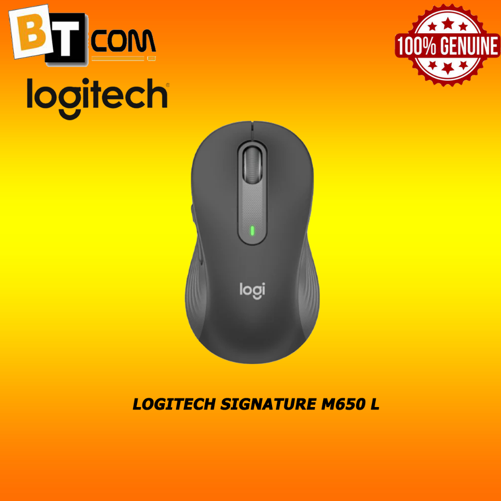 Logitech Signature M650 L Dual-Mode Wireless/Bluetooth Mouse 910‐006247 ...
